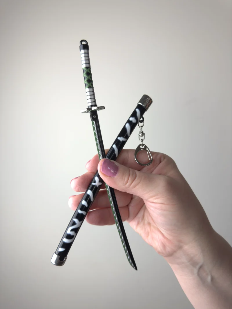 Demon Slayer Sanemi Keychain Katana | Timeblade Guild